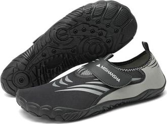 Mishansha Badeschuhe Herren Wasserschuhe Damen Schnelltrocknende Schwimmschuhe Rutschfeste Strandschuhe Seeigelfest Aquaschuhe Surfschuhe Tauchschuhe Grau,GR.43