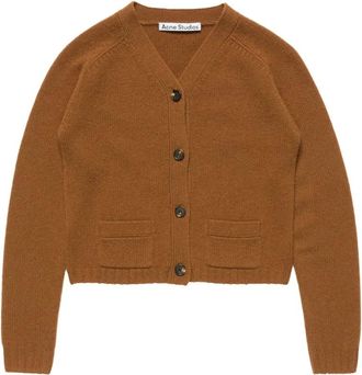 Acne Studios Cardigan en cachemire - Femme - Pulls - Brun - Taille: 40 FR