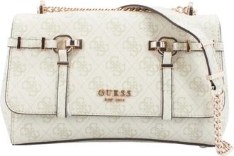 Guess Leona Logo Convertible Xbody Flap - - Bags - Damen - Wei&szlig; - ONE SIZE