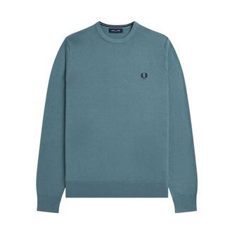 Fred Perry Homme, Pulls, Bleu, Taille: 2XL Pull ras du cou classique