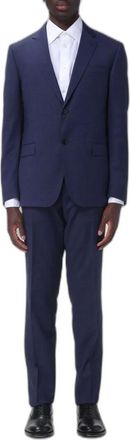 Ermenegildo Zegna Abito Monopetto in Lana - Homme - Costumes - Bleu - Taille: 4XL