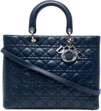 Dior Pre-owned Lady Dior Handtasche - - Pre-owned - Damen - Blau - ONE SIZE
