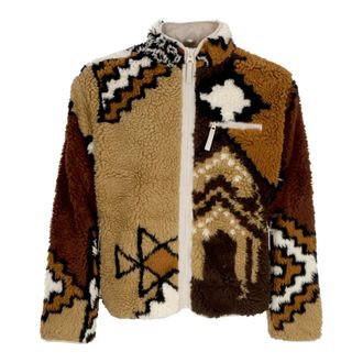 Obey Marokkanischer Teppich Sherpa Jacke Braun Multi - - Jackets - Herren - Mehrfarbig - L