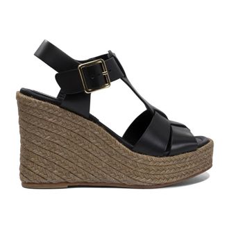 Paloma Barceló Femme, Chaussures, Noir, Taille: 38 EU Sandales Noires pour Femmes Style Élégant