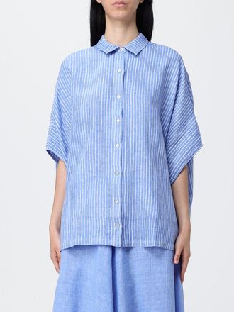 120% Lino Chemise Femme couleur Avion