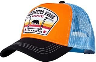 King Kerosin Casquette trucker pour homme | Patch avant | Casquette de baseball | Biker | Mesh | Casual Mode | Chopper | Moto | California | Rebel Californian Rebe