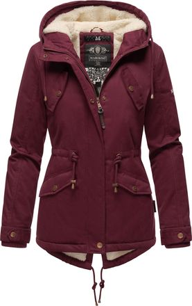 Marikoo Damen Winterjacke Manolya mit Teddyfellfutter & Baumwoll-Obermaterial