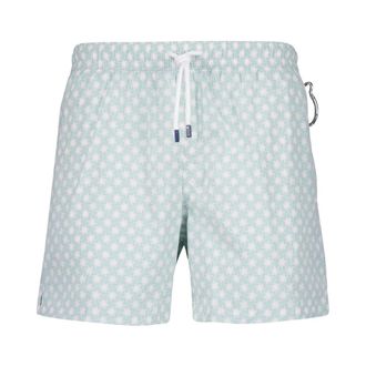 Fedeli Geometrische Muster Badehose Gr&uuml;n - - Swimwear - Herren - Gr&uuml;n - 3XL