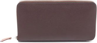 Hermès portefeuille zippé Evercolor Azap (2024) - Marron