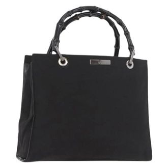 Gucci Pre-owned Vintage Canvas Tote Bag - Femme - Pre-owned - Noir - Taille: ONE Size
