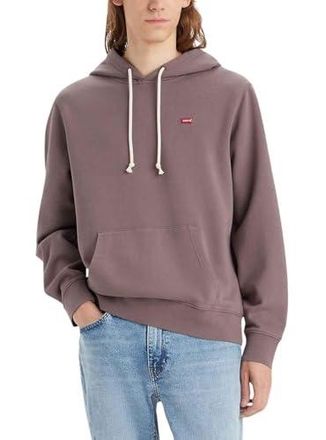 Levi's Sweat en Coton Violet uni avec Une Coupe Droite et Un col &agrave; Capuche - Taille s