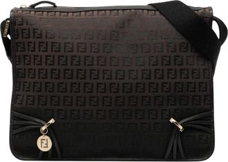 Fendi Sac bandouli&egrave;re Fendi Vintage &agrave; motif - Femme - Pre-owned - Brun - Taille: ONE Size