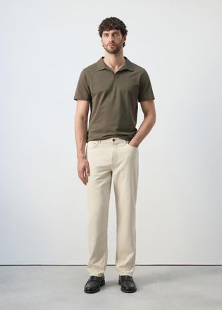 Mango Jean Lori tapered-fit gris clair/pastel - Homme - 38 - MANGO MAN