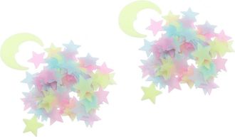 Angoily 402 Leuchtende Sterne Fluoreszierende Sternaufkleber Leuchtende Aufkleber