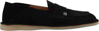 Dolce & Gabbana Loafer - Elegant Black Suede Loafers - Gr. 41,5 (EU) - in Schwarz - f&uuml;r Damen