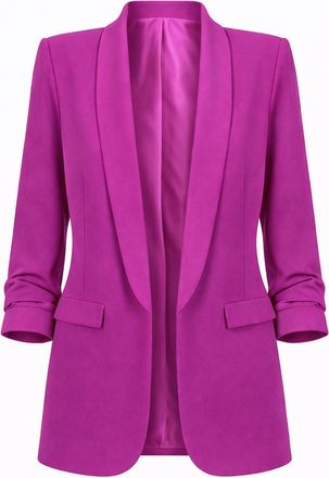 Worldclassca Blazer Damen Blazer 3/4 Arm mit Raffung