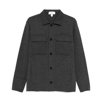 Lardini Graue Wolljacke Knopfverschluss - - Jackets - Herren - Grau - XL