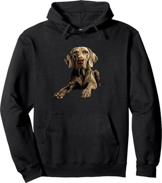 Whyitsme Design Weimaraner Hund Illustration Pullover Hoodie