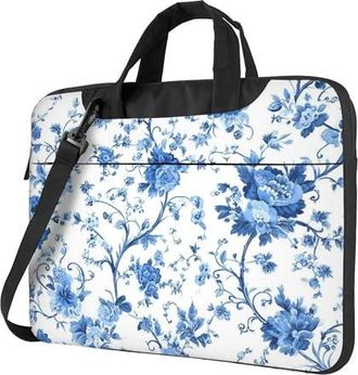 Generic Housse de protection pour ordinateur portable de 15,6 avec bandouli&egrave;re - Motif floral - R&eacute;sistante aux chocs - Pour homme et femme, multicolore, 15.6 