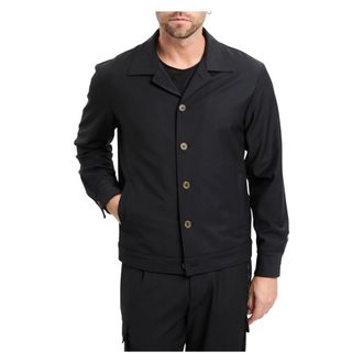 Myths Wollmischungs-Overshirt - - Jackets - Herren - Schwarzk - M