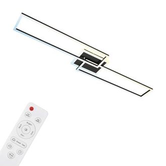 Briloner Plafonnier LED intelligent, lampe de salon WiFi orientable, effet de rétroéclairage, contrôle de la température de couleur, plafonnier à intensité var