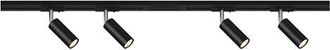 Briloner Schienensystem Rail Komplettset, 4x LED Spots dimmbar, Schwenkbar, Lampen, Lichtschienensystem Decke, Strahler Schiene, Deckenlampe, Deckenleuchte, Sp
