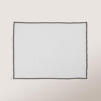 Madura Set De Table Carlina Blanc pur et bourdon noir - BLANC