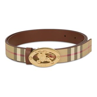 Burberry Femme, Accessoires, Beige, Taille: S Ceinture &agrave; boucle dor&eacute;e