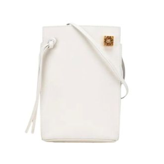 Loewe Sac bandouli&egrave;re en cuir Pre-owned - Femme - Pre-owned - Blanc - Taille: ONE Size