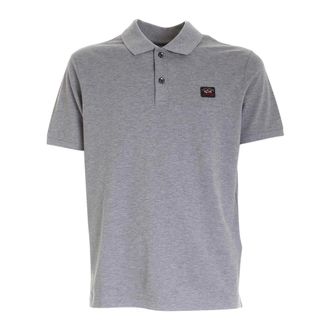Paul & Shark Homme, Tops, Gris, Taille: XL Polo en Piqu&eacute; de Coton