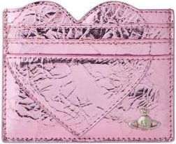 Vivienne Westwood Femme, Accessoires, Rose, Taille: ONE Size Porte-cartes M&eacute;tallis&eacute;
