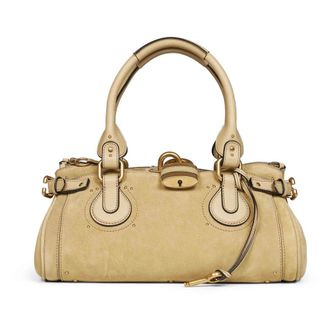 Chlo&eacute; Paddington Suede Shoulder Bag - - Bags - Damen - Beige - ONE SIZE