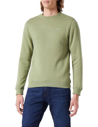 Blend BHDownton Crew neck sweatshirt Crew neck sweatshirt Herren Sweatshirt Pullover Pulli mit Rundhalsausschnitt, Größe:M, Farbe:Oil Green (170115)