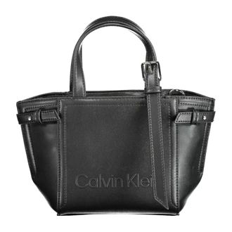 Calvin Klein Femme, Sacs, Noir, Taille: ONE Size Sac &agrave; main noir pour femme avec bandouli&egrave;re amovible