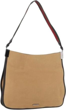 Gucci Sac bandouli&egrave;re en cuir Pre-owned - Femme - Pre-owned - Beige - Taille: ONE Size