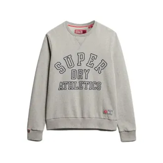 Superdry Homme, Sweatshirts et sweats à capuche, Gris, Taille: S Sweat Imprimé Athlétique