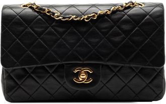 Chanel Hobo Bags - Medium Classic Lambskin Double Flap - Gr. unisize - in Schwarz - f&uuml;r Damen