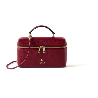 Furla Femme, Sacs, Brun, Taille: ONE Size Camelia Micro Vanity Case Bandouli&egrave;re