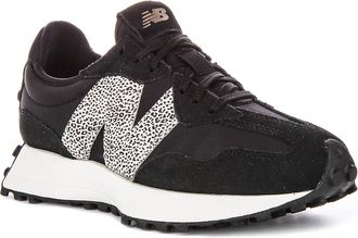 New Balance Damen 327 Sneaker, Schwarz, 35 EU
