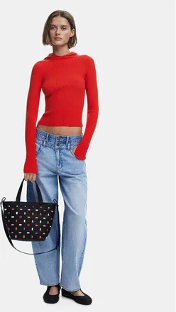 Desigual Handtasche 25SAXPC2 Schwarz