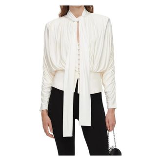 Self Portrait Aw26009Tbccream Chemise - Femme - Blouses et Chemises - Blanc - Taille: 38 FR
