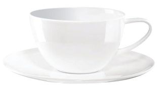 ASA 1965013 à table Tasse et soucoupe café au lait 0,35 l ( 1 Set ), Blanc