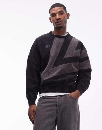 Umbro Sweatshirt in verwaschenem Schwarz
