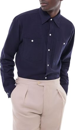 Fursac Chemise en flanelle de coton - Taille XL - Homme