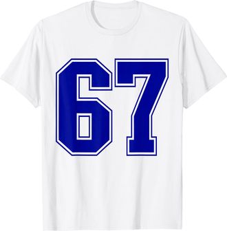 BDAZ 67 Blaue Zahlen T-Shirt