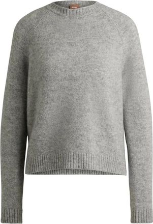 HUGO BOSS Femme, Pulls, Gris, Taille: 42 FR Pull Ras du Cou