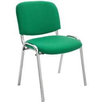Clp Chaise visiteur Ken support chrom&eacute; tissu Vert