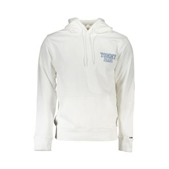 Tommy Hilfiger Homme, Sweatshirts et sweats &agrave; capuche, Blanc, Taille: 2XL Bianco Cotton SweaT-shirt