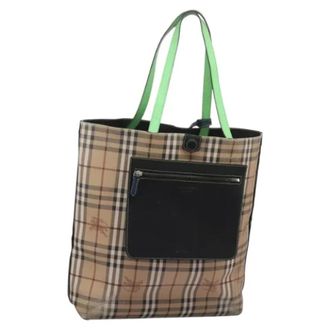 Burberry Pre-owned Cuir sacs-main - Femme - Pre-owned - Beige - Taille: ONE Size