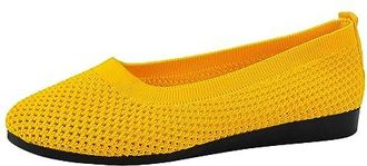 Generic Chaussures de loisirs pour femme - Chaussures orthop&eacute;diques respirantes &agrave; enfiler - Semelle souple - Chaussures de marche l&eacute;g&egrave;res - Confortables - Lar